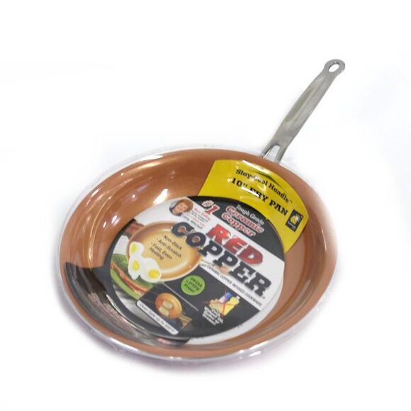 Bulbhead | Kitchen | Red Copper Ceramic Copper Infused Nonstick Fry Pan ...
